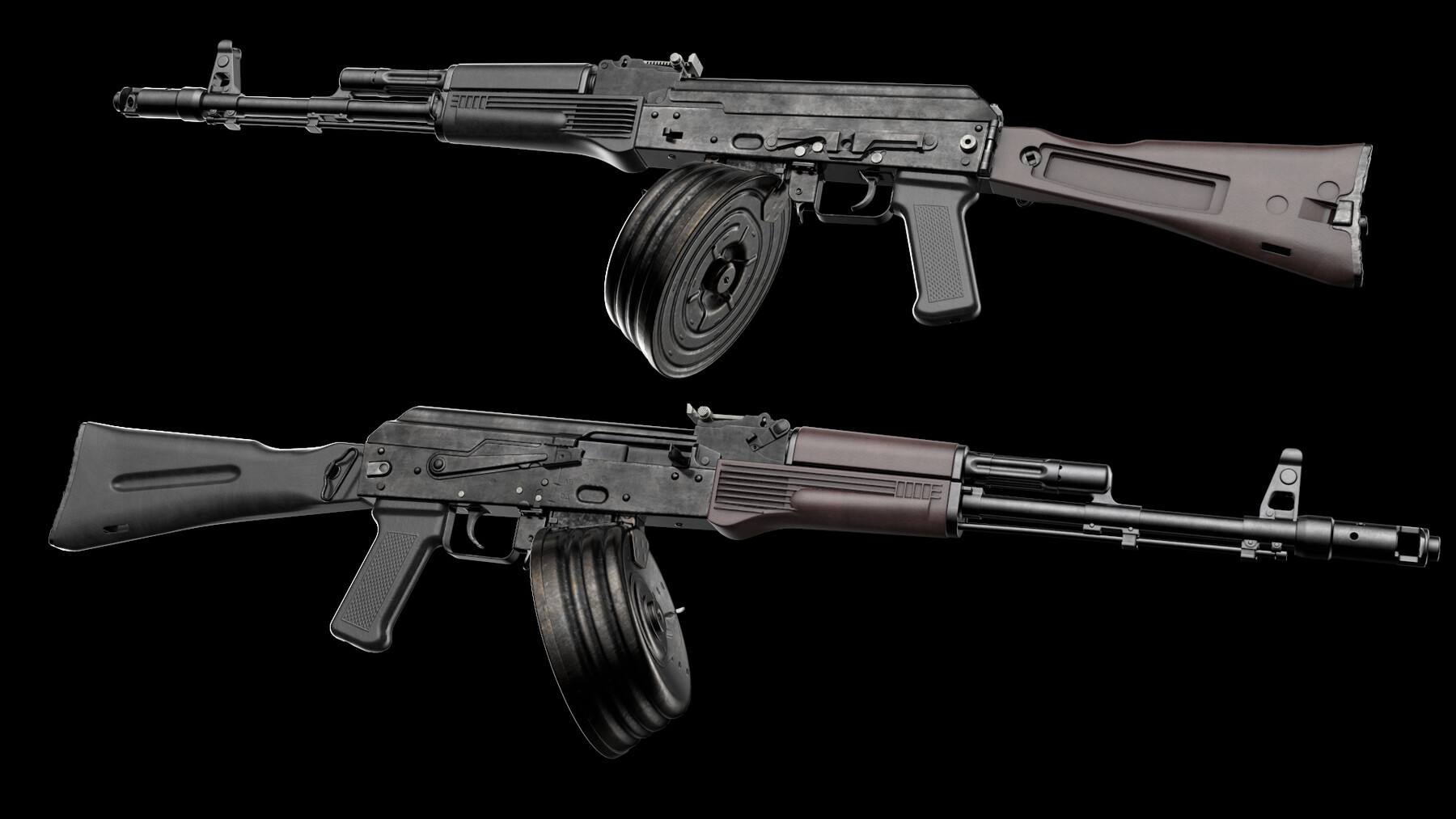 ArtStation - AK-74M AK-101 AK-103 Kalashnikov Assault Rifles (Game ...