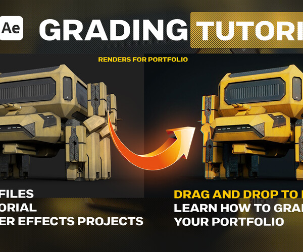 ArtStation - Grading 3D Rendered Images Tutorial from Substance painter | Tutorials