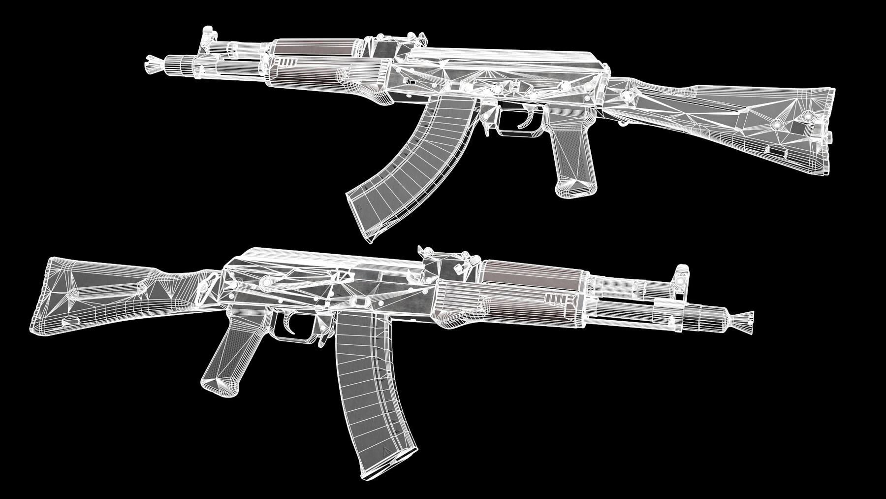ArtStation - AK-105 AK-102 AK-104 Kalashnikov Assault Rifles (Game ...