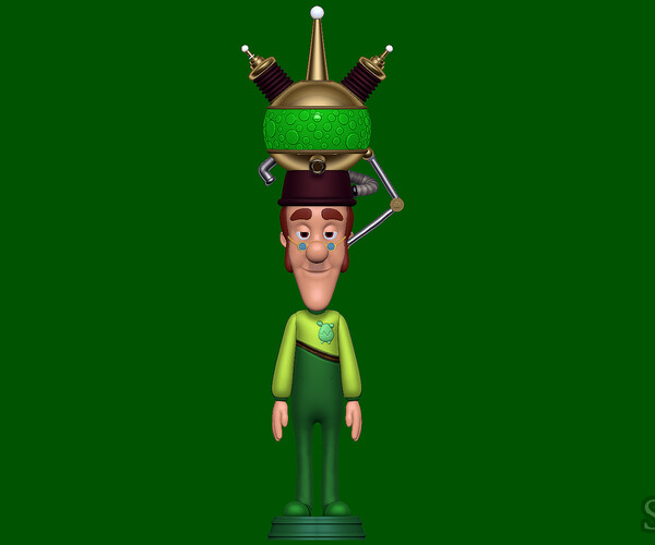ArtStation - Hugh Neutron - Jimmy Neutron 3D print model | Resources