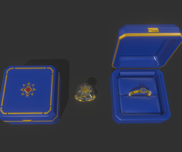 ArtStation - diamond ring | Game Assets