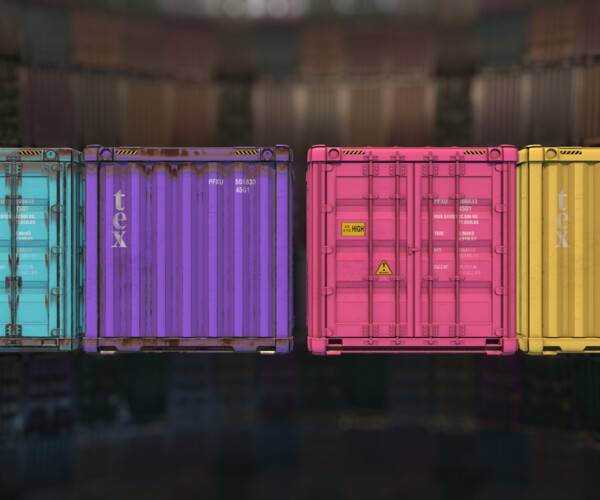 ArtStation - Cargo Shipping Container | Game Assets