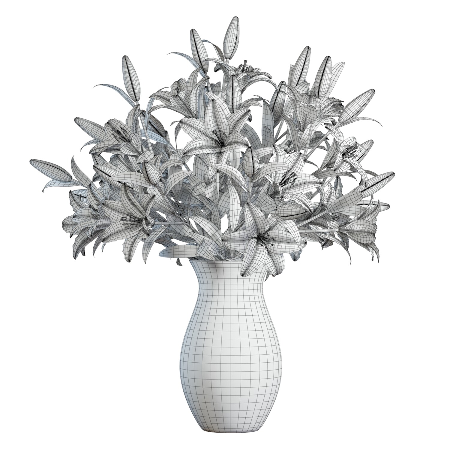 ArtStation - 3D Model / Flower Set 14 / Red Lilies Bouquet | Resources