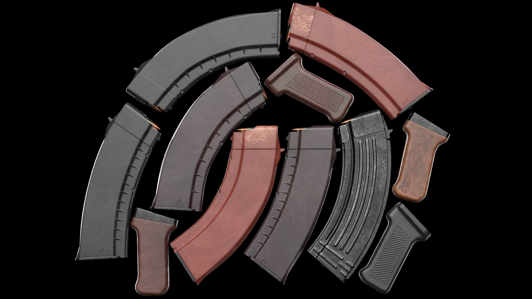 ArtStation - AK Magazines Metal Bakelite Polymer Kalashnikov Assault ...