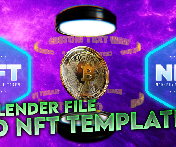 ArtStation - NFT crypto coin template for Blender | Resources