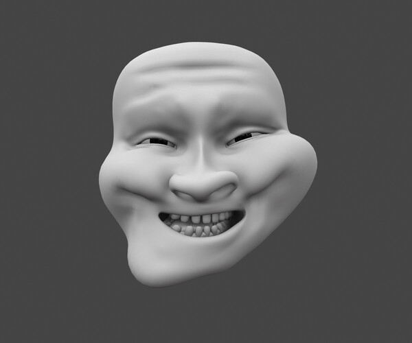 ArtStation - TROL.001 Troll Face | Game Assets