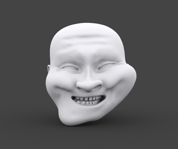 ArtStation - TROL.001 Troll Face | Game Assets