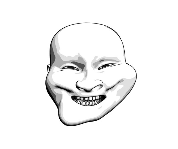 ArtStation - TROL.001 Troll Face | Game Assets