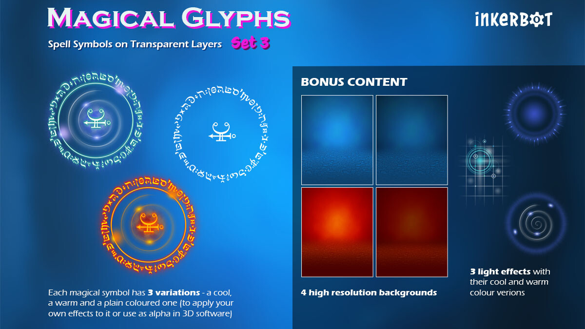 ArtStation - Magical Glyphs - Spell Symbols 3 | Artworks