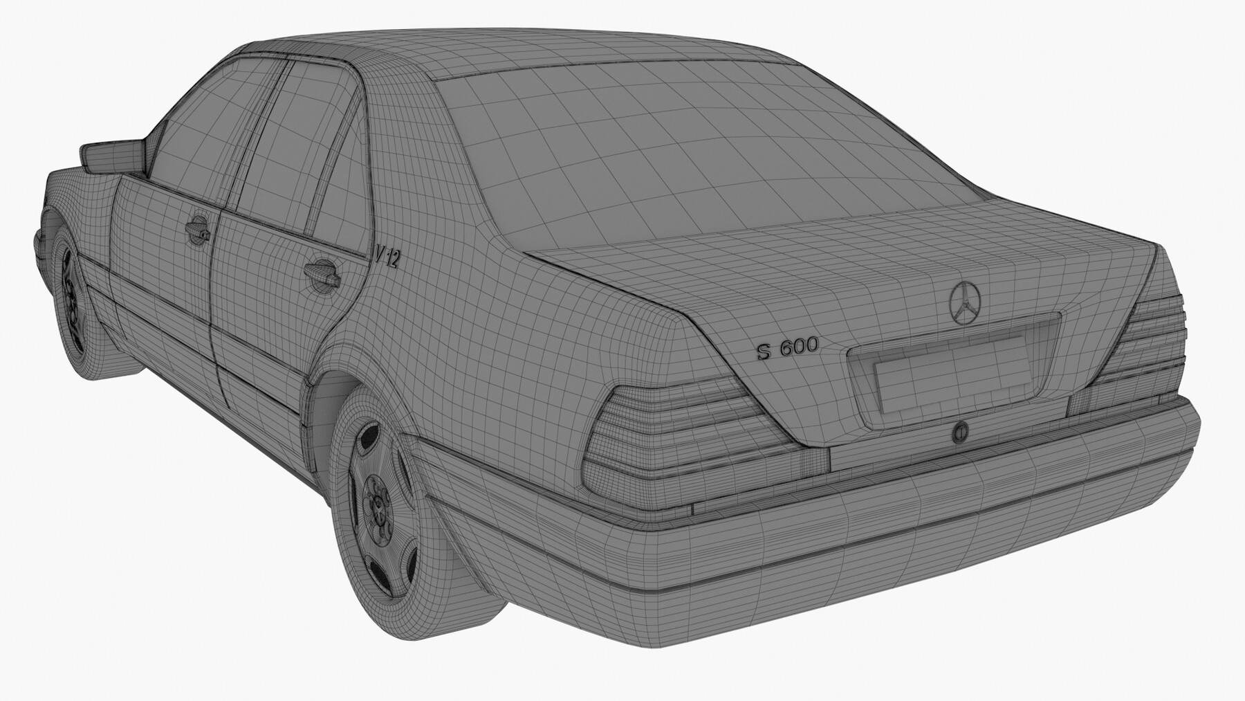 Fady Wassef - Mercedes Benz S Class W140 - S600 3D model