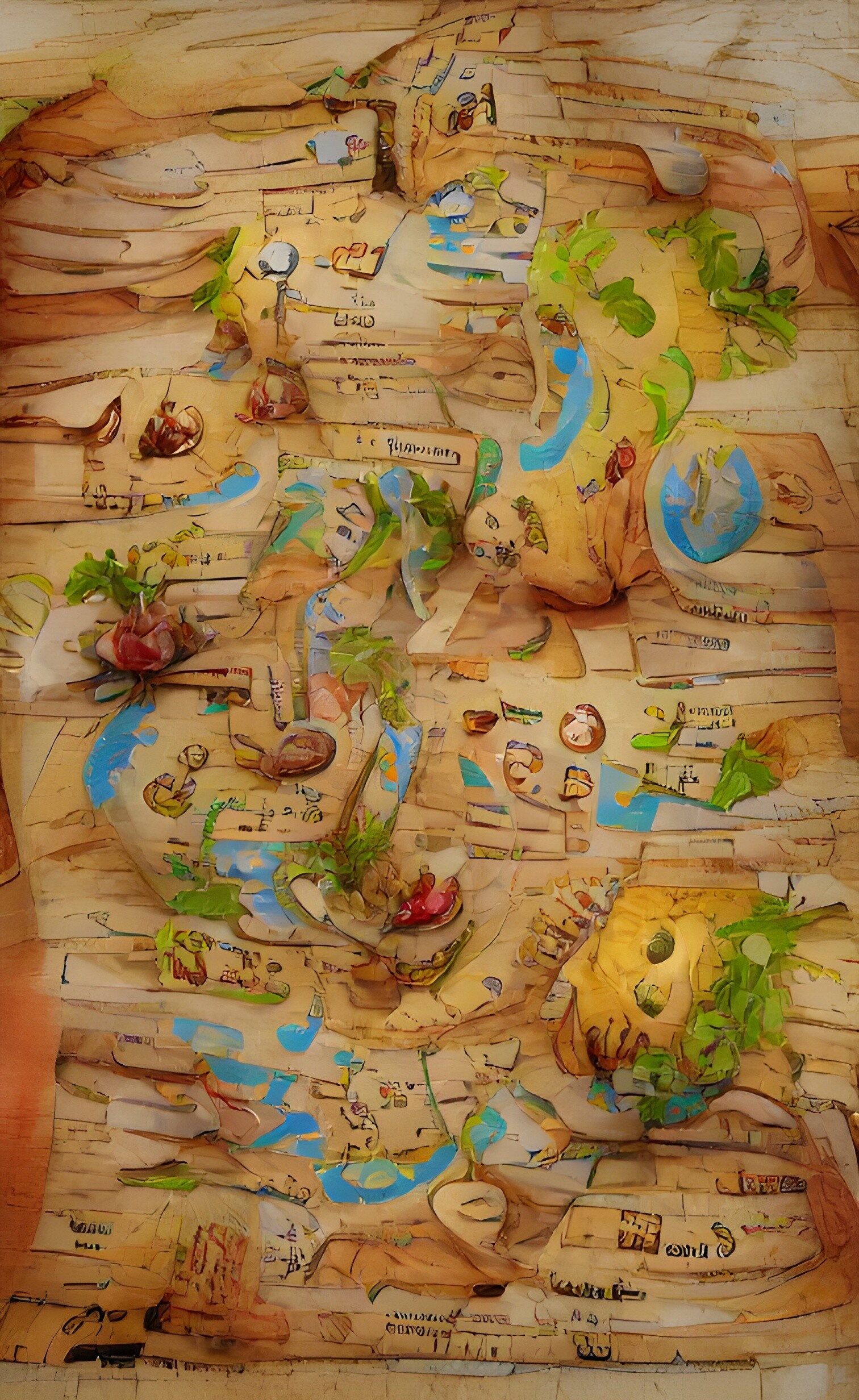 ArtStation - Treasure map 300 WorldMap Fantasy for NFT maker | Artworks