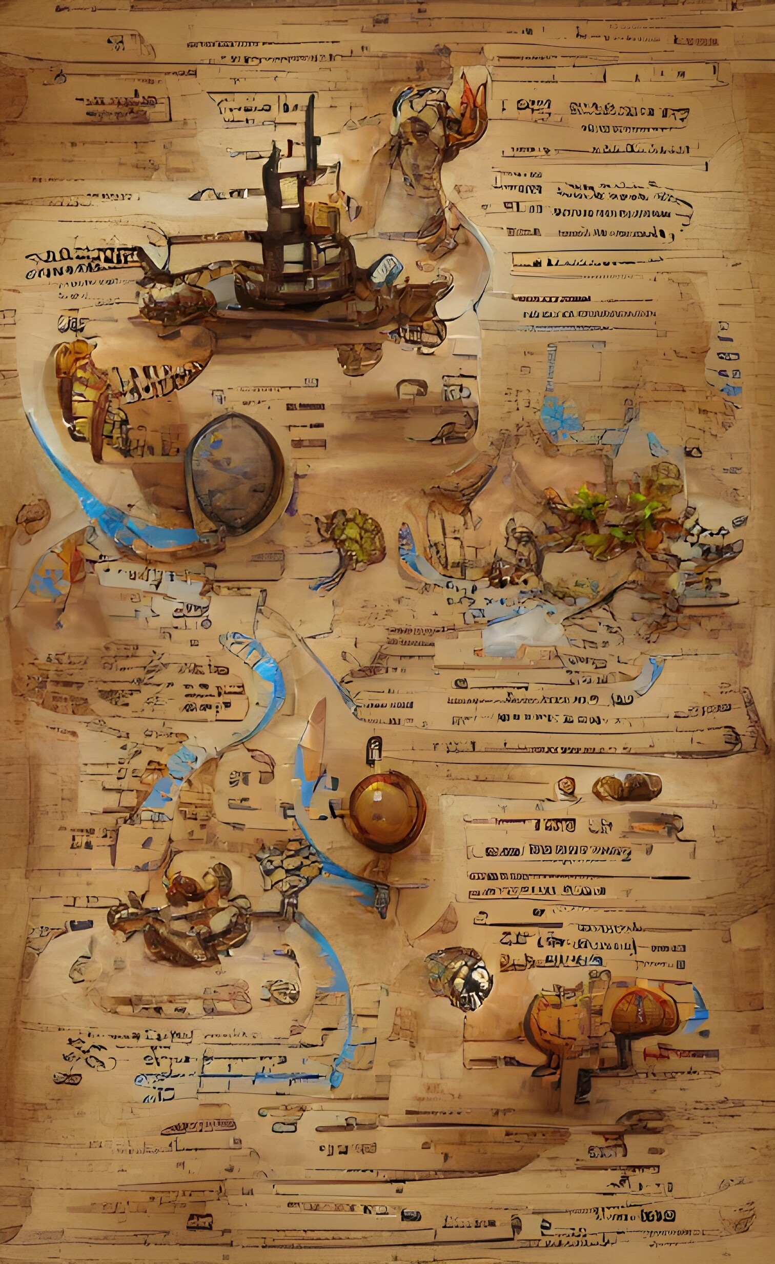 ArtStation - Treasure map 300 WorldMap Fantasy for NFT maker | Artworks