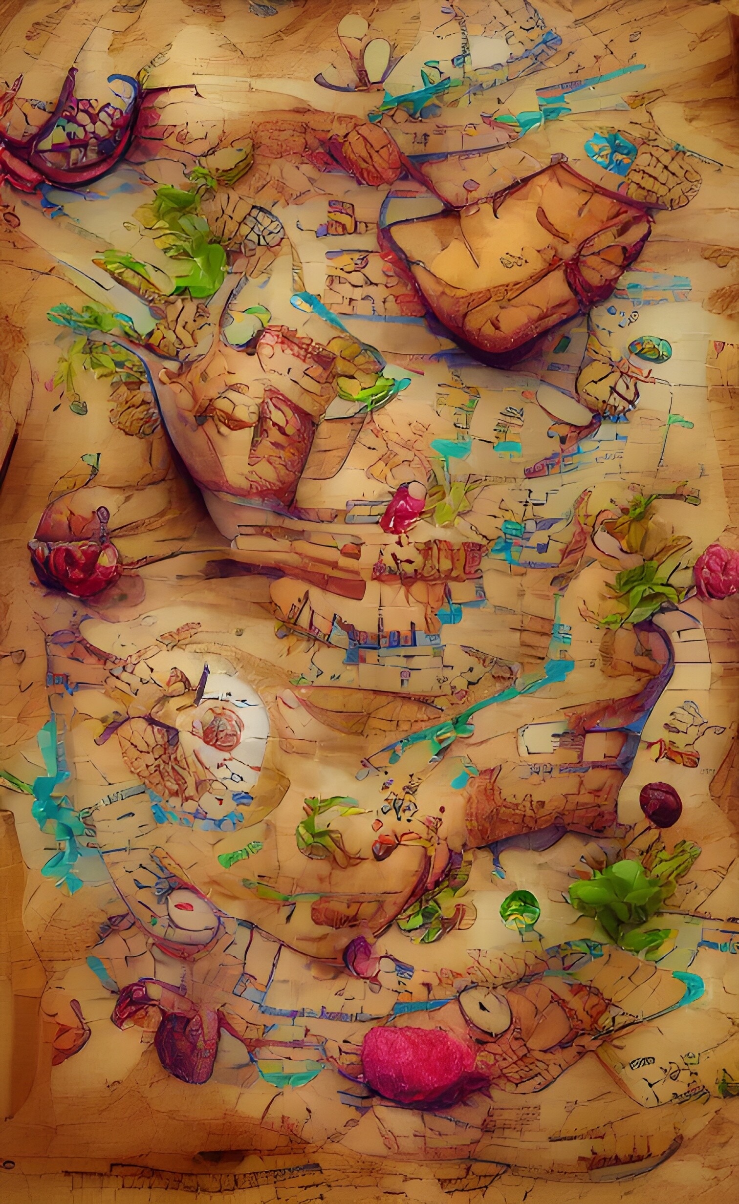ArtStation - Treasure map 300 WorldMap Fantasy for NFT maker | Artworks