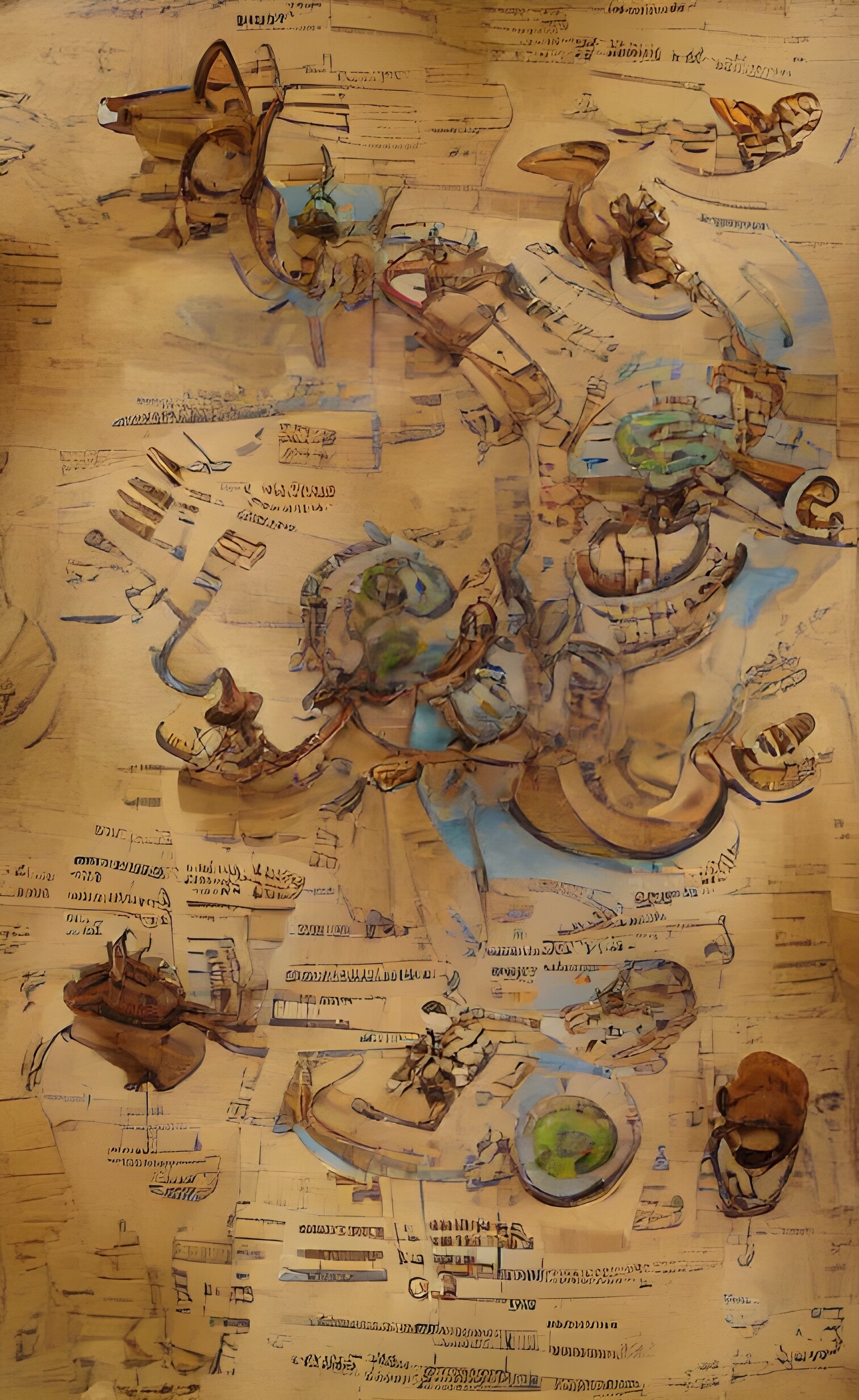 ArtStation - Treasure map 300 WorldMap Fantasy for NFT maker | Artworks
