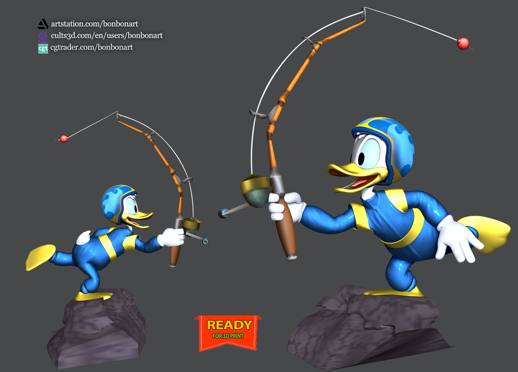 ArtStation - Donald Duck - Fishing | Resources