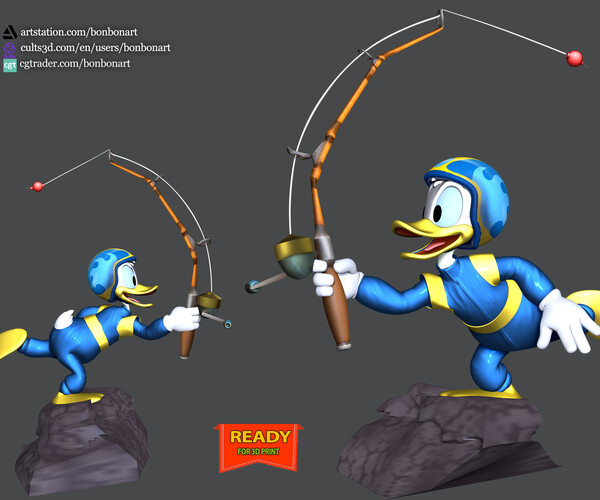 ArtStation - Donald Duck - Fishing | Resources