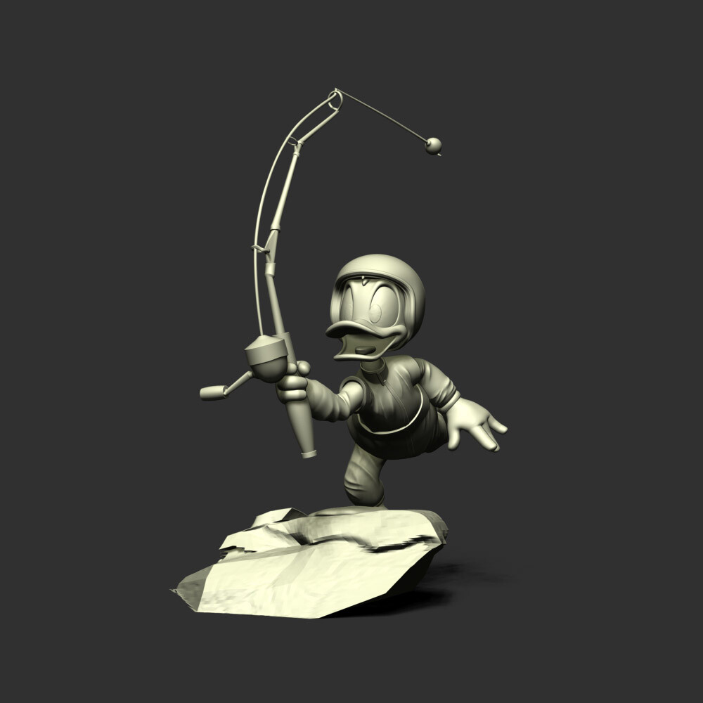 ArtStation - Donald Duck - Fishing | Resources