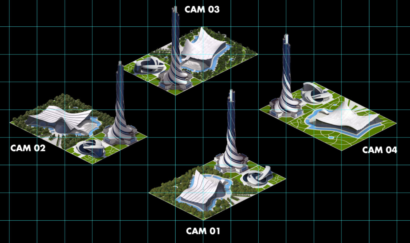 ArtStation - Architecture (Tile#0007, 1x1) – Dimetric Projection ...