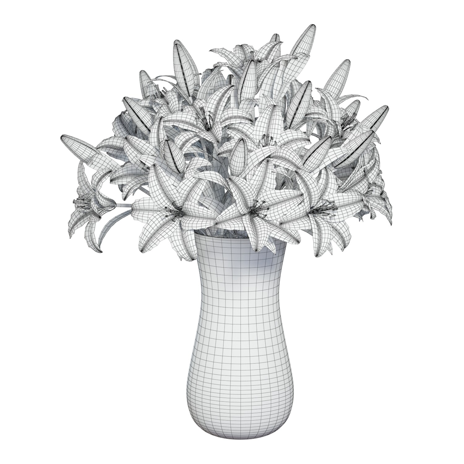 ArtStation - 3D Model / Flower Set 16 / Multicolor Lilies Bouquet ...