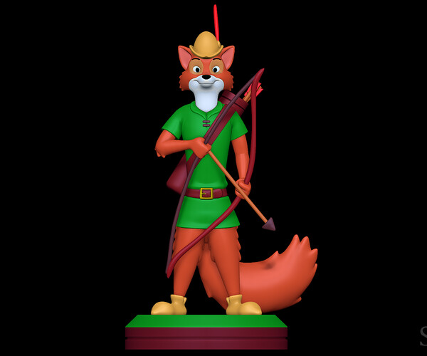 ArtStation - Robin Hood - Robin Hood 1973 3D print model | Resources