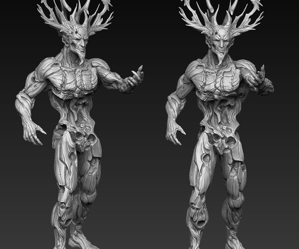 ArtStation - Forest Demon - 3D Print File/Figure | Resources