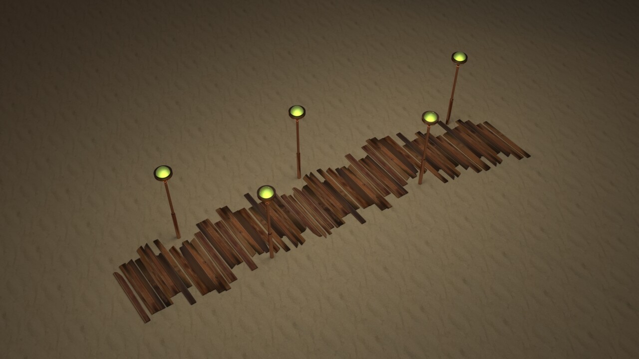 ArtStation - Garden Wooden Path | Game Assets