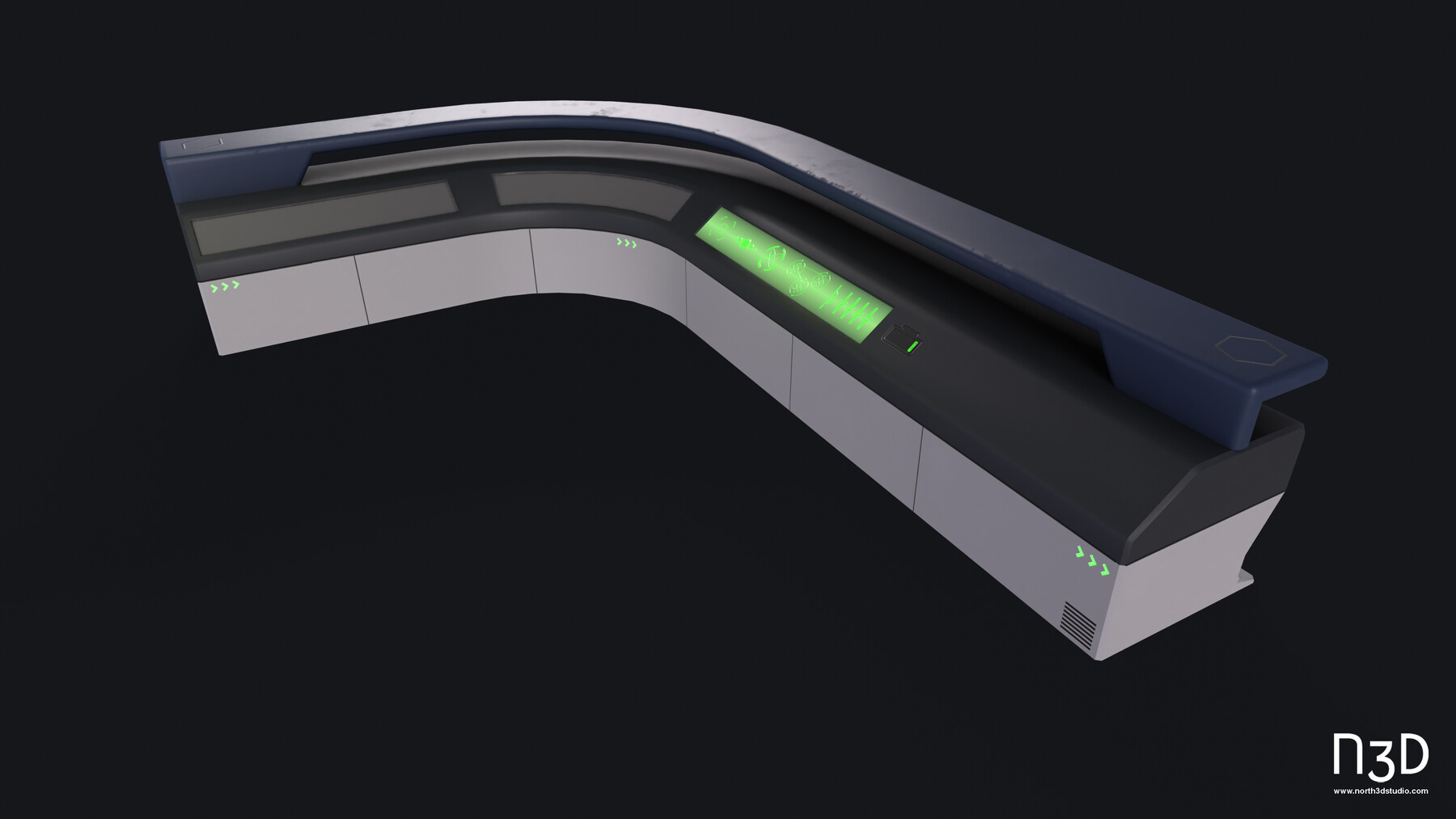 ArtStation - Stylized Sci-fi Reception Desk | Game Assets