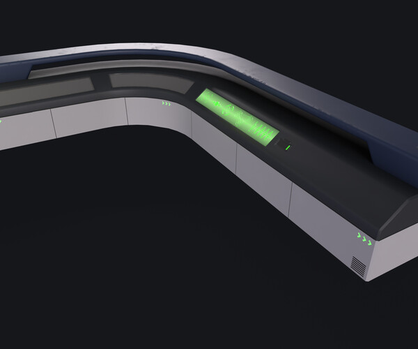 ArtStation - Stylized Sci-fi Reception Desk | Game Assets