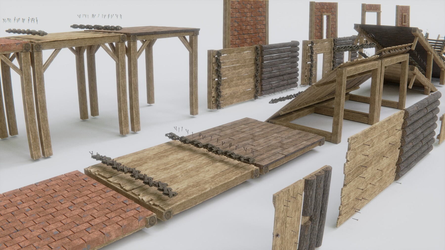 ArtStation - Survival Modular Building Parts Pack | Game Assets