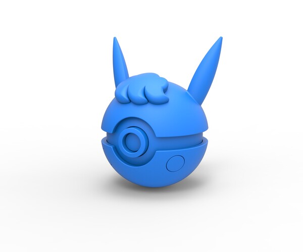 ArtStation - 3D printable Pikachu Curly orb | Resources