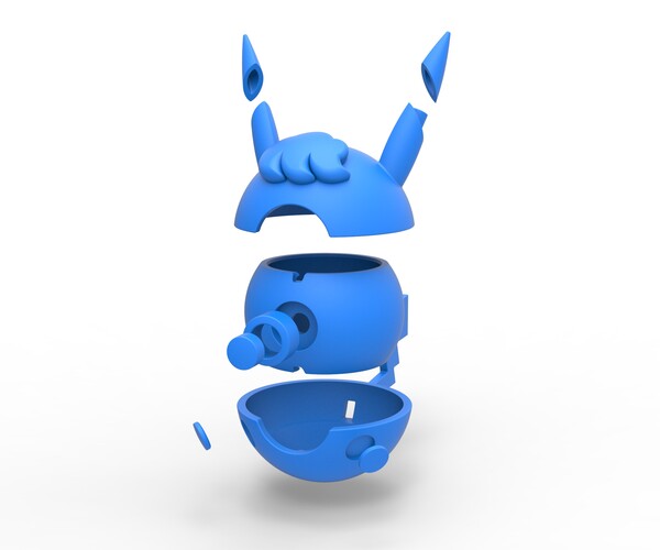ArtStation - 3D printable Pikachu Curly orb | Resources