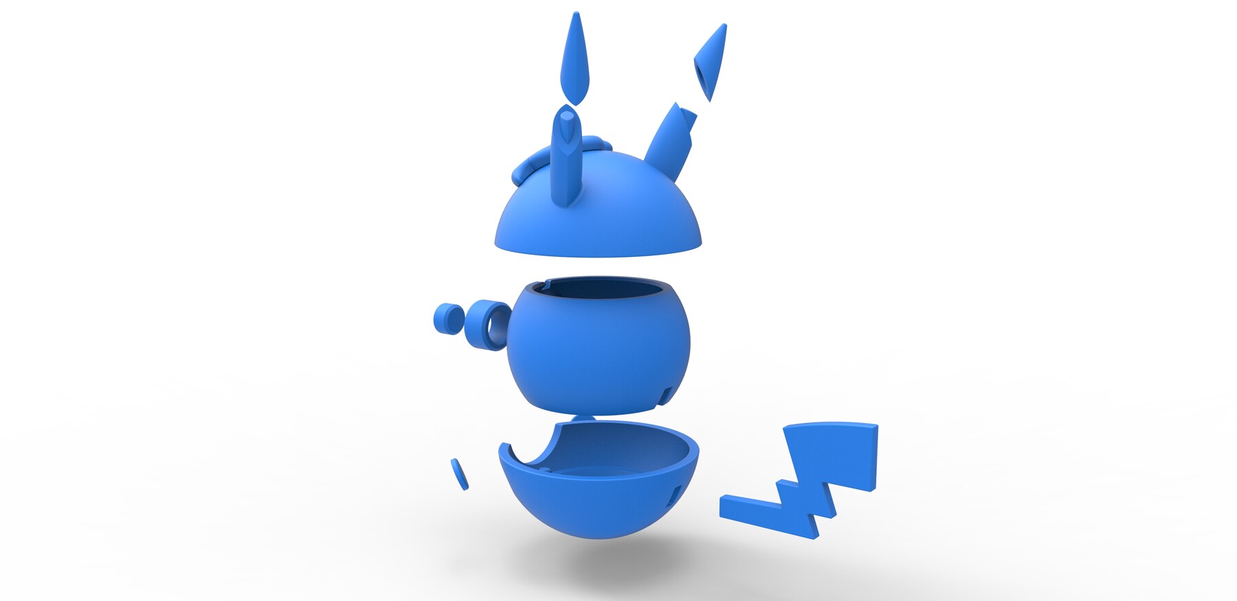 ArtStation - 3D printable Pikachu Curly orb | Resources