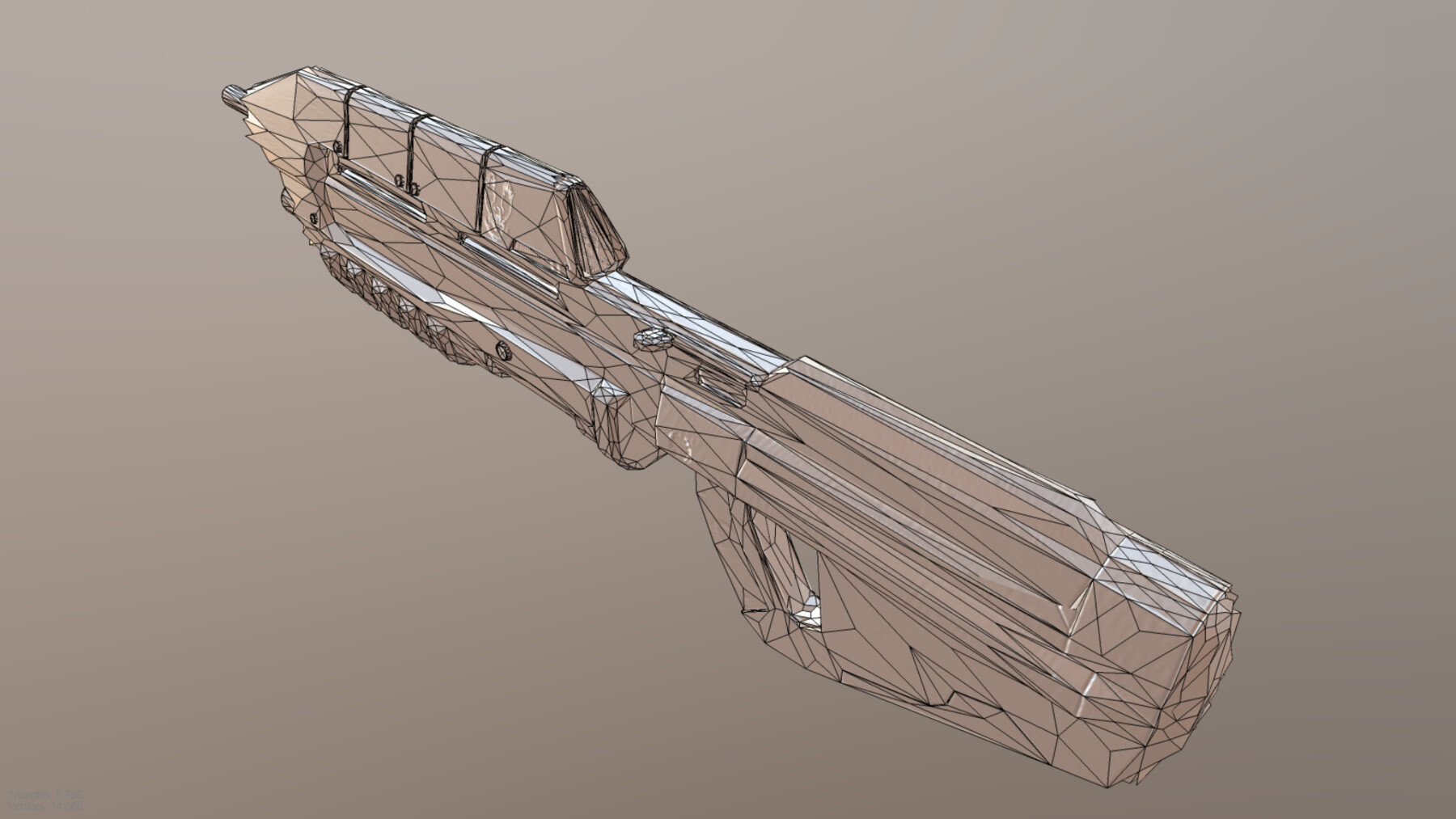 ArtStation - HALO ASSAULT RIFLE low-poly PBR | Game Assets