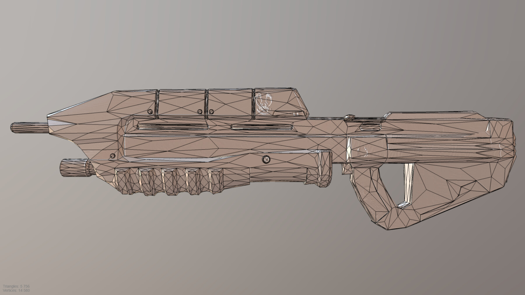 ArtStation - HALO ASSAULT RIFLE low-poly PBR | Game Assets