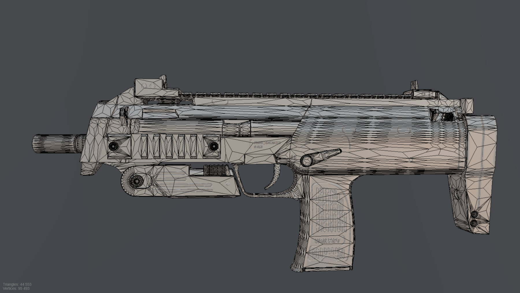 ArtStation - HK-MP7 GUN low-poly PBR | Game Assets