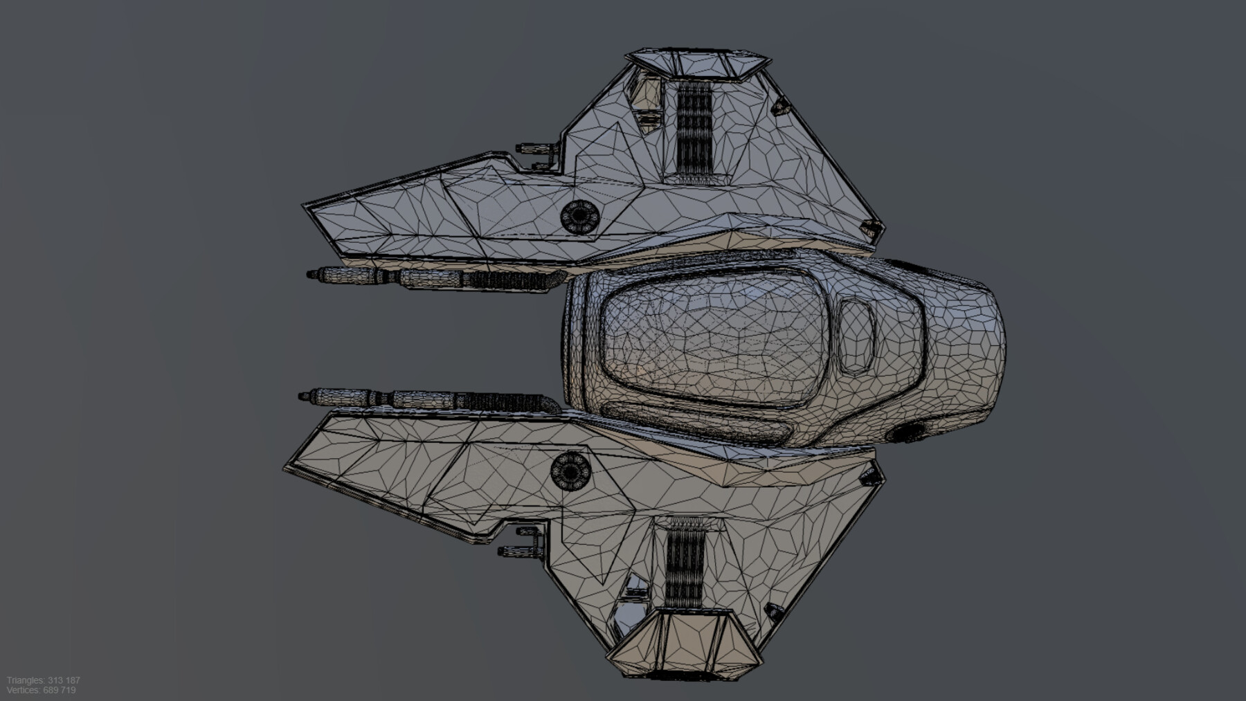 ArtStation - STAR WARS JEDI INTERCEPTOR STARSHIP low-poly PBR | Game Assets