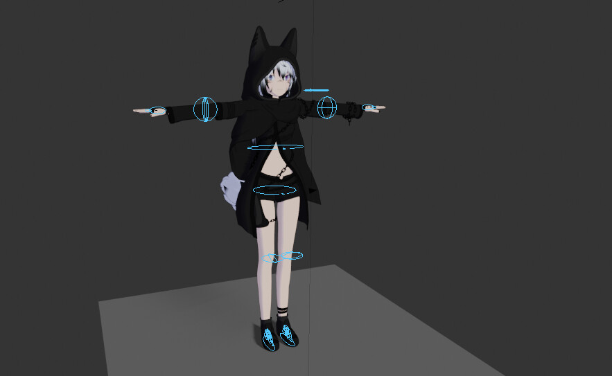 ArtStation - [Free] Wolf Girl Anime Kemonomimi [GAME READY] | Game Assets