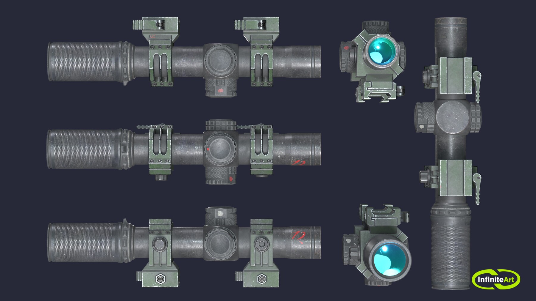 ArtStation - Gunsights | Game Assets
