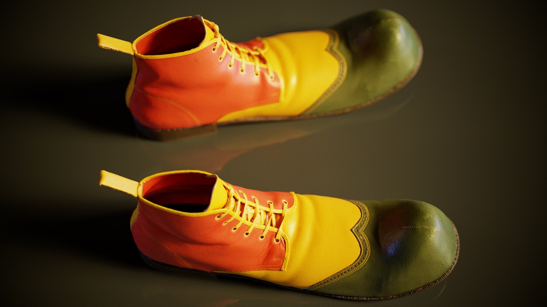 Artstation Clown Shoe Game Assets