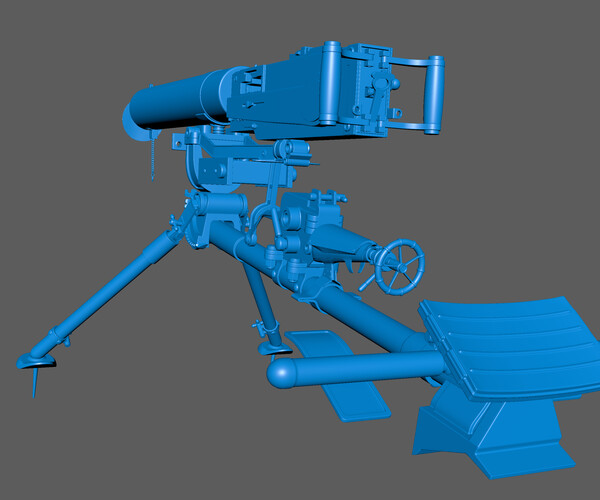 ArtStation - Maxim heavy machine gun model | Resources