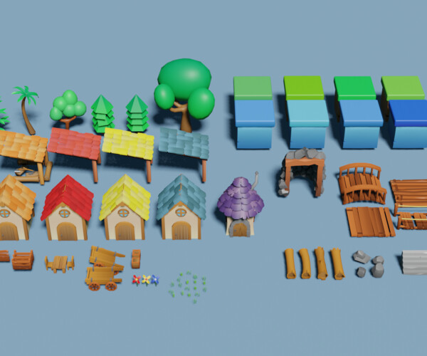 ArtStation - Modular Cubes Assets | Game Assets
