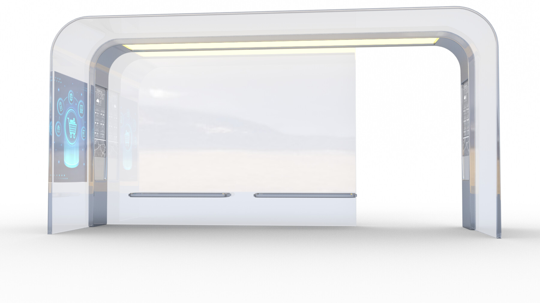 ArtStation - Modern Busstop | Game Assets