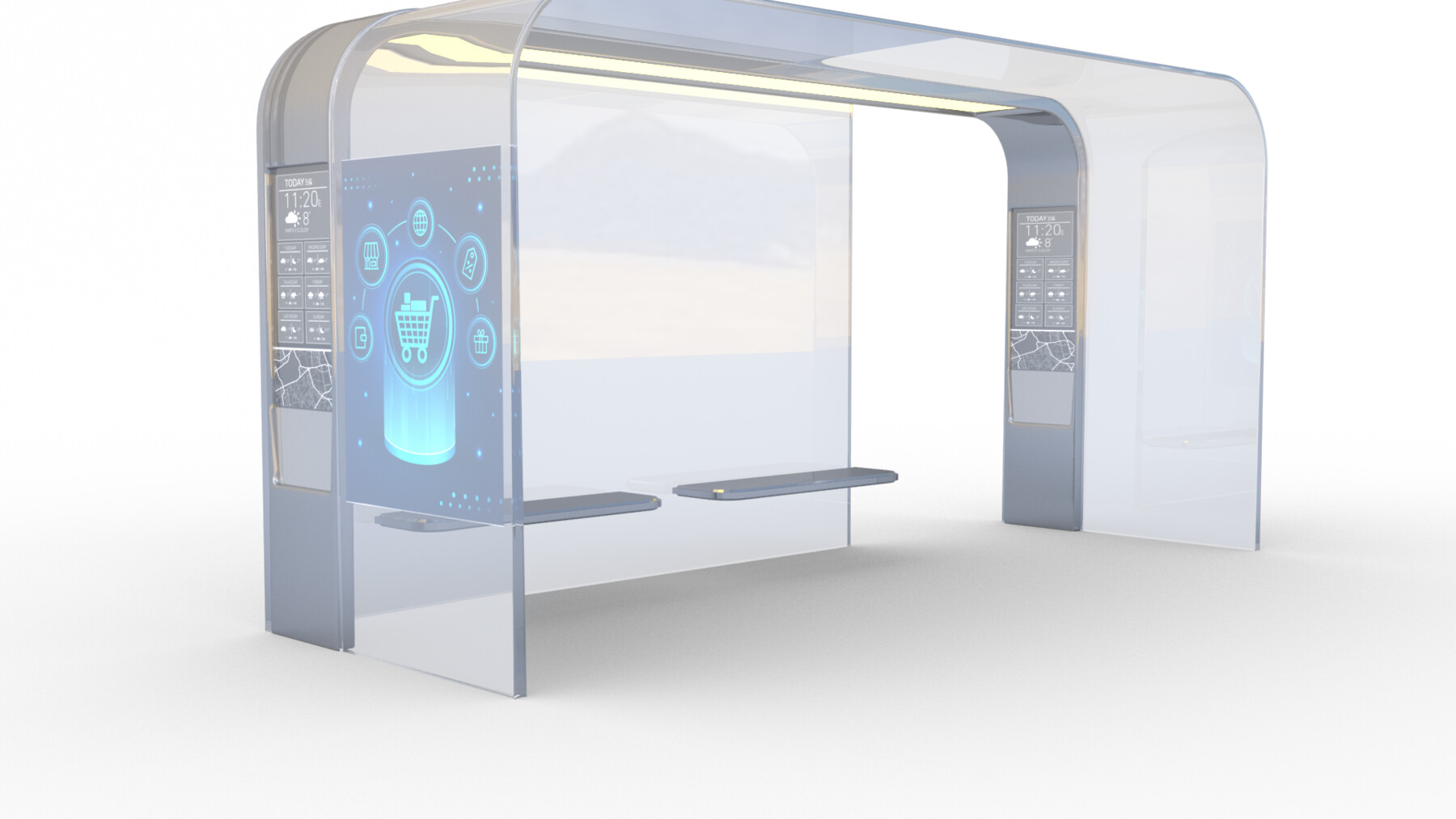 ArtStation - Modern Busstop | Game Assets