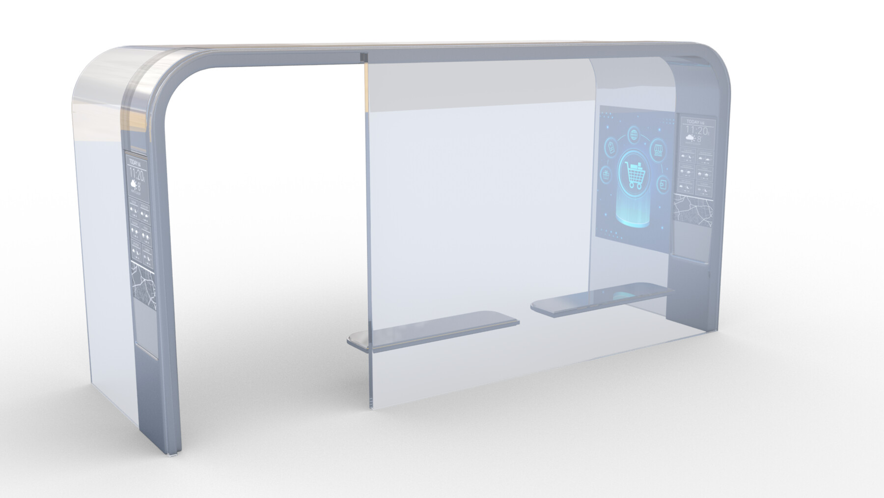 ArtStation - Modern Busstop | Game Assets