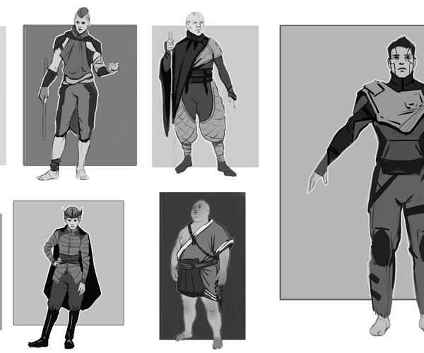 ArtStation - Characters concept. Brush Pack for Infinite Printer | Brushes