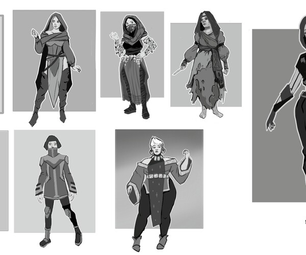 ArtStation - Characters concept. Brush Pack for Infinite Printer | Brushes