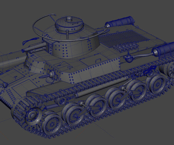 ArtStation - Japanese main battle tank Type 97 during World War II ...