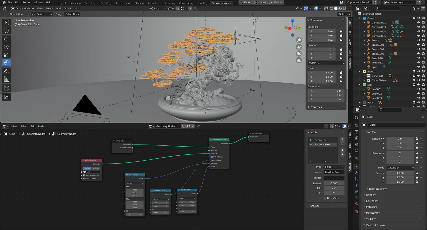ArtStation - Bonsai tree copper wire | Resources