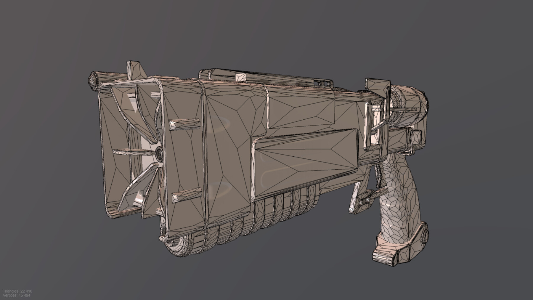 ArtStation - LASER PISTOL FALLOUT TYPE low-poly PBR | Game Assets