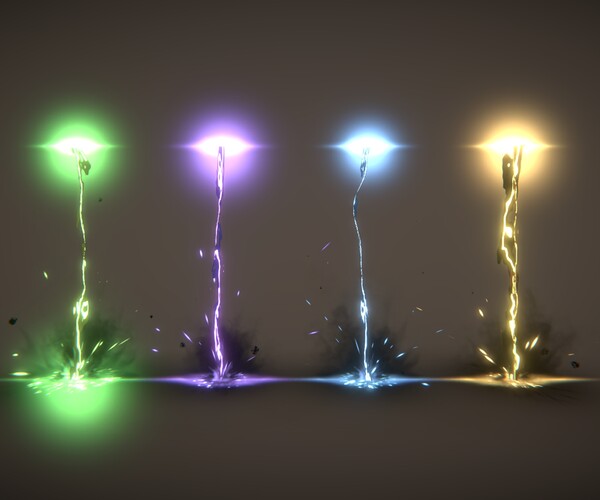 ArtStation - VFX Graph - Lightning Effects - Vol. 1 | Game Assets